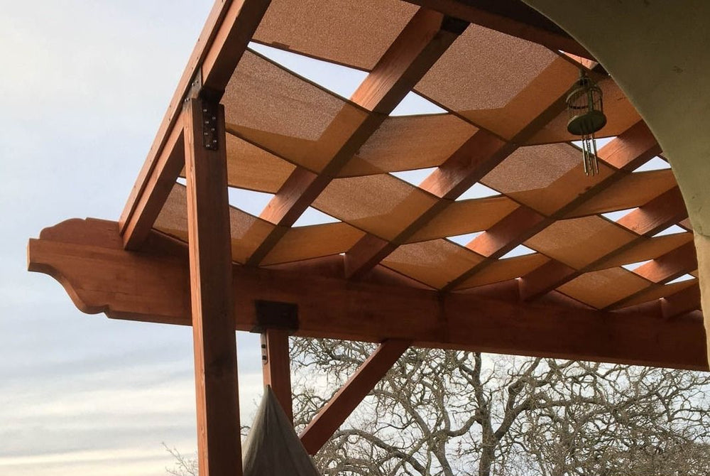 Custom Pergola Shade Weave | Shade Sails – Shade Sails Canada